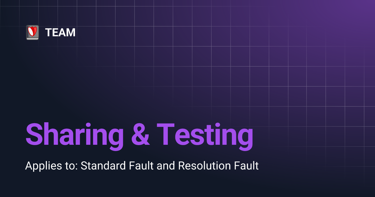 Sharing & Testing | TEAM