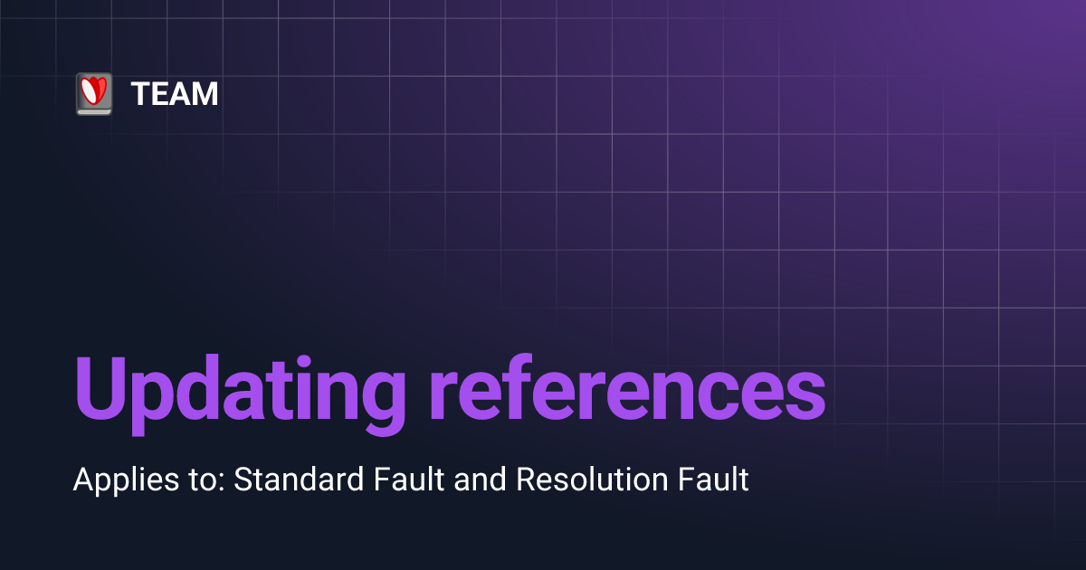 Updating references | TEAM